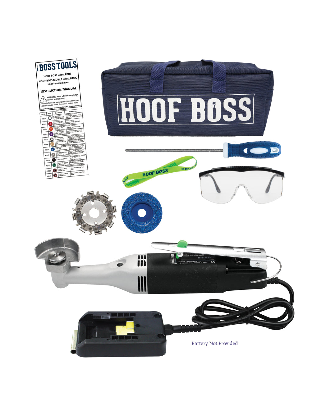 Basic Sheep Hoof Care Battery Powered Trimming Set | Boss Tools – Hoof Boss